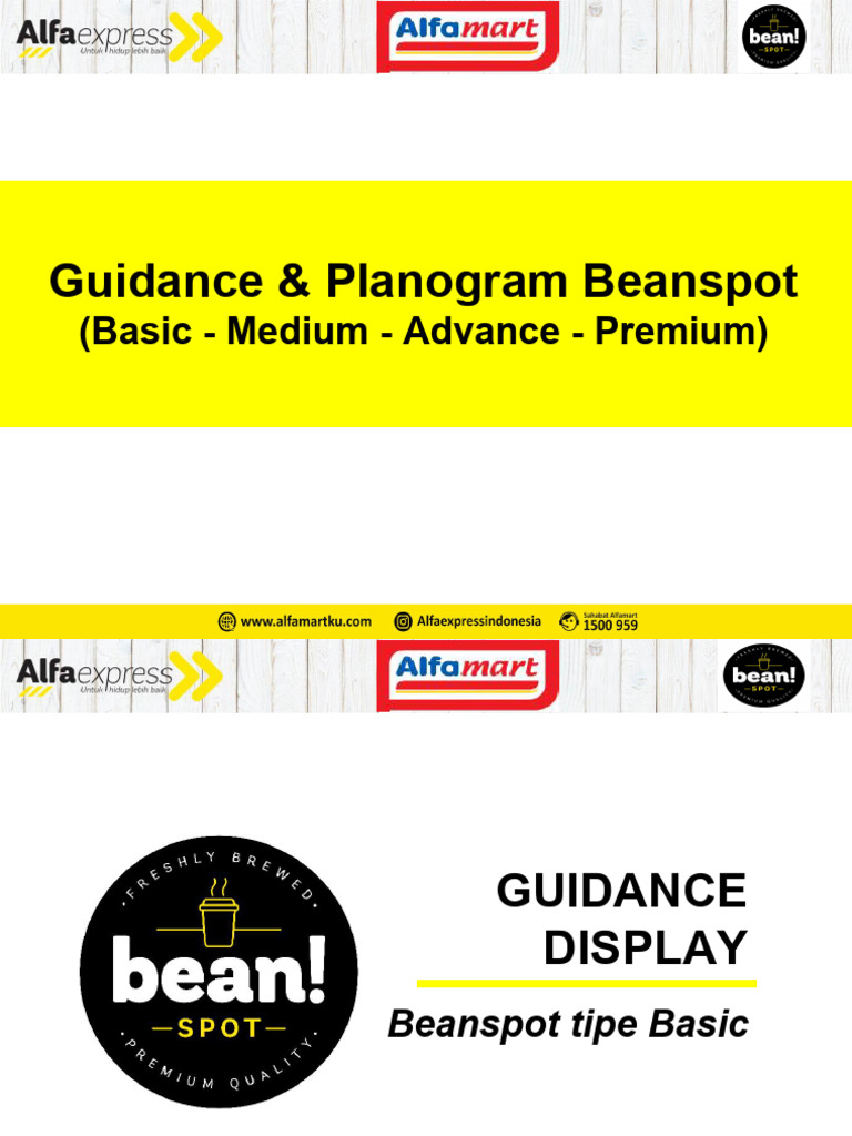 Panduan Display Planogram Beanspot | PDF