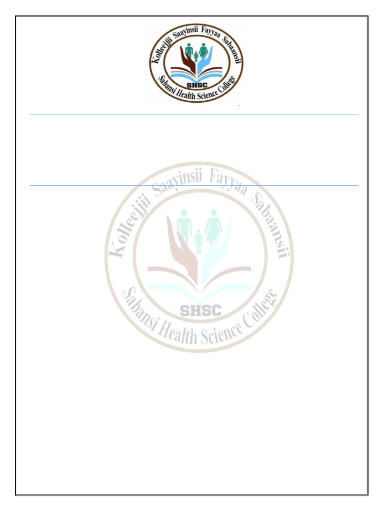 Bayisa - GTC Pharmacy Level - IV COC 2025G.C or 2017E.C | PDF ...