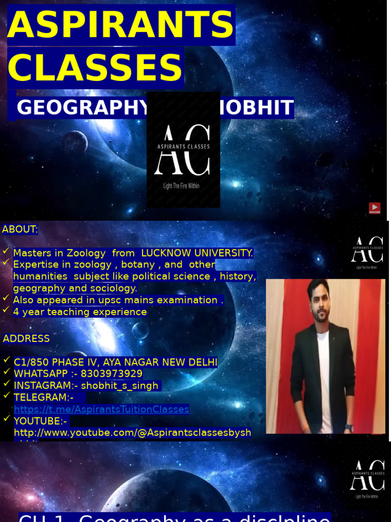 Ch-1, Geo, 11th, Geo - As A Discipline | PDF | Geography | Natural ...