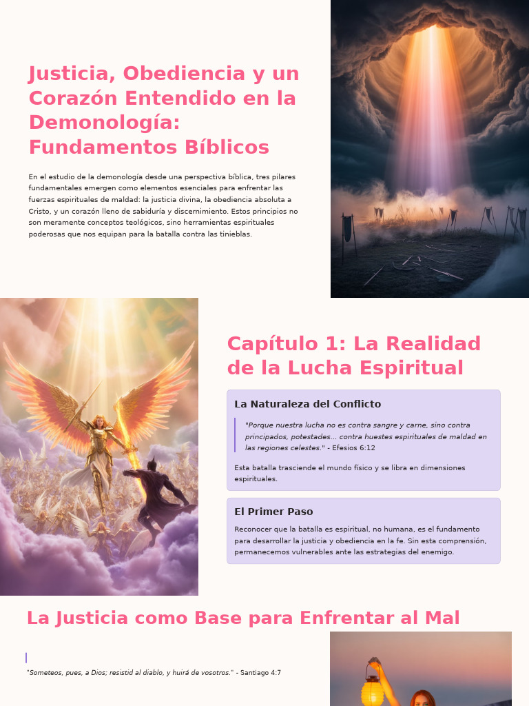 Justicia Obediencia y Un Corazon Entendido en La Demonologia ...