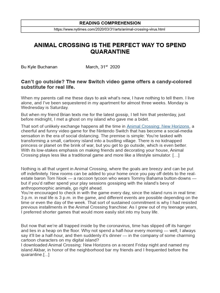 Ce Tle Animal Crossing | PDF