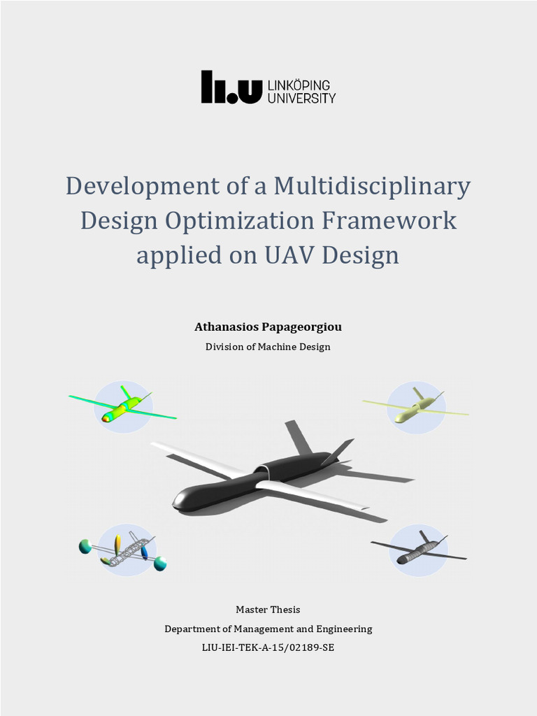 Development of A Multidisciplinary Design Optimization Framework ...