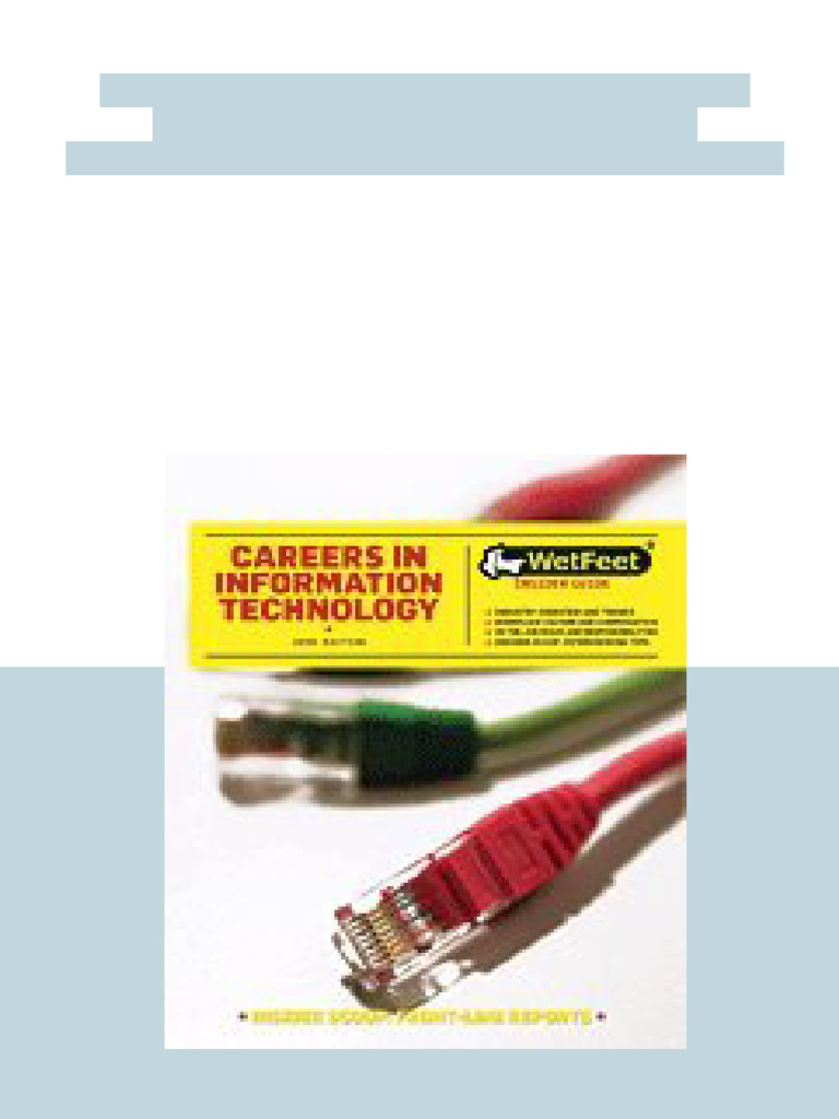 (Ebook) Careers in Information Technology, 2009 Edition by WetFeet ISBN ...
