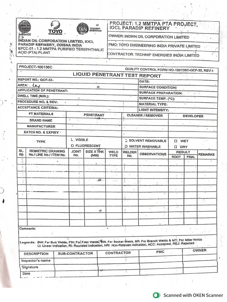 LPT Form | PDF