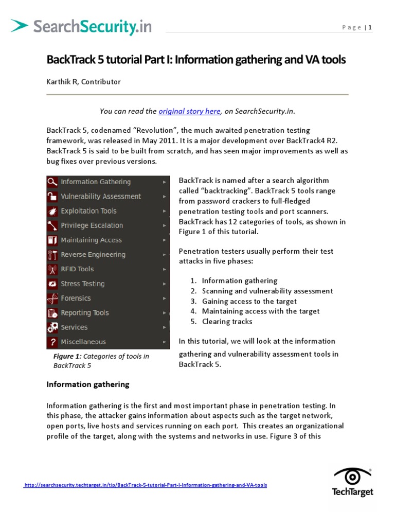 BackTrack 5 Tutorial 1 | PDF | Penetration Test | Joomla