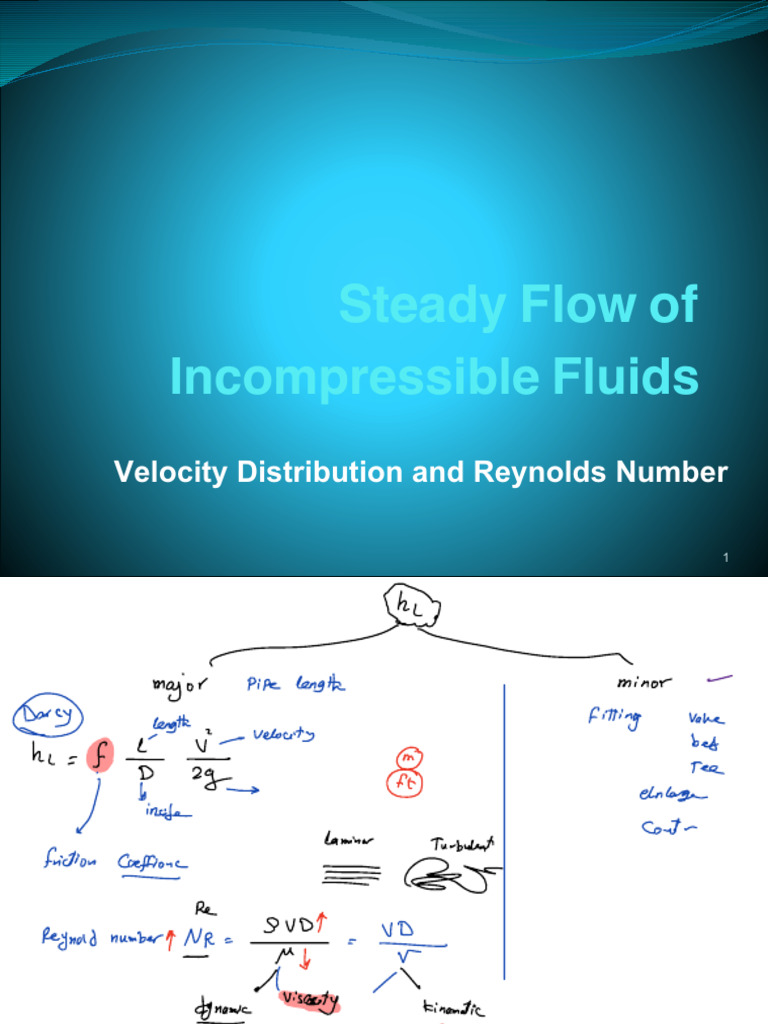 4.0 Steady Flow of Incompressible Fluids (2) 2 | PDF | Laminar Flow | Turbulence