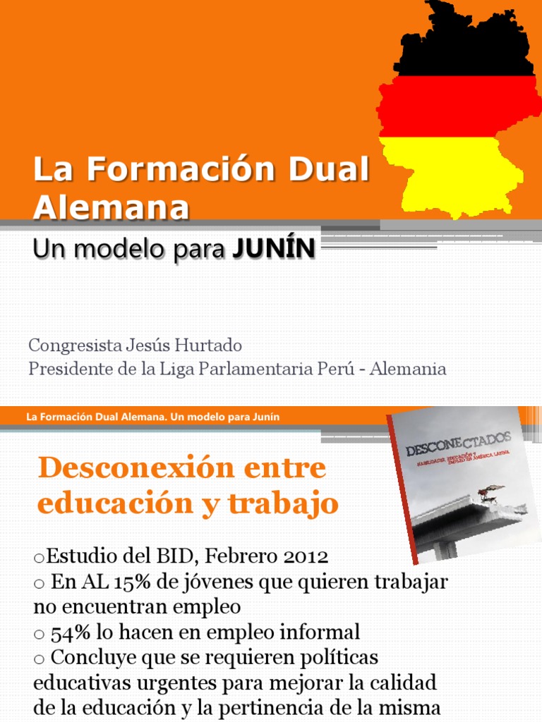 JUNÍN: La Formación Dual Alemana. Un Modelo para La Región | PDF ...