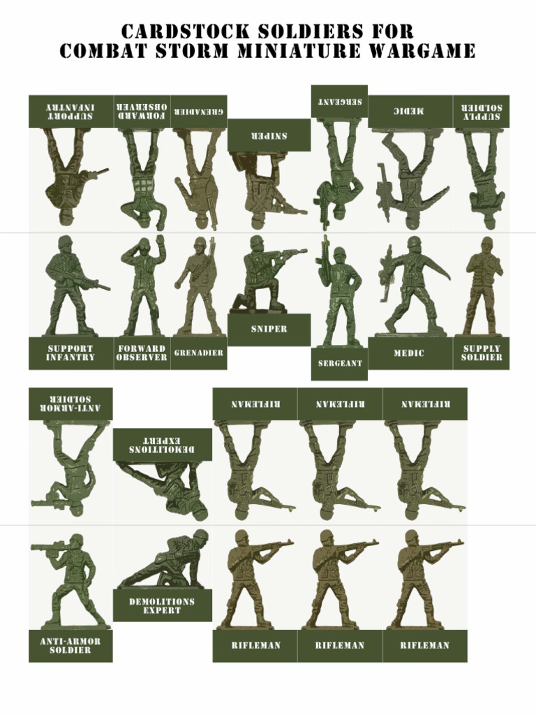 Cardstock Soldiers-V1 0 | PDF