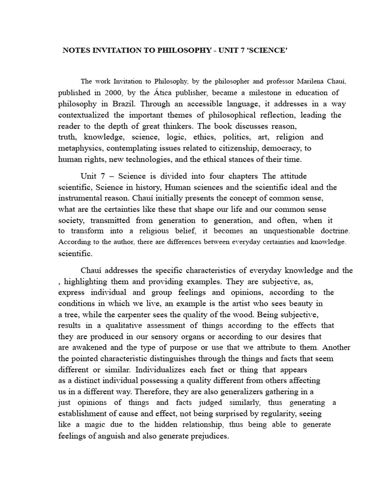 Science in Philosophy: Key Concepts | PDF | Science | Knowledge