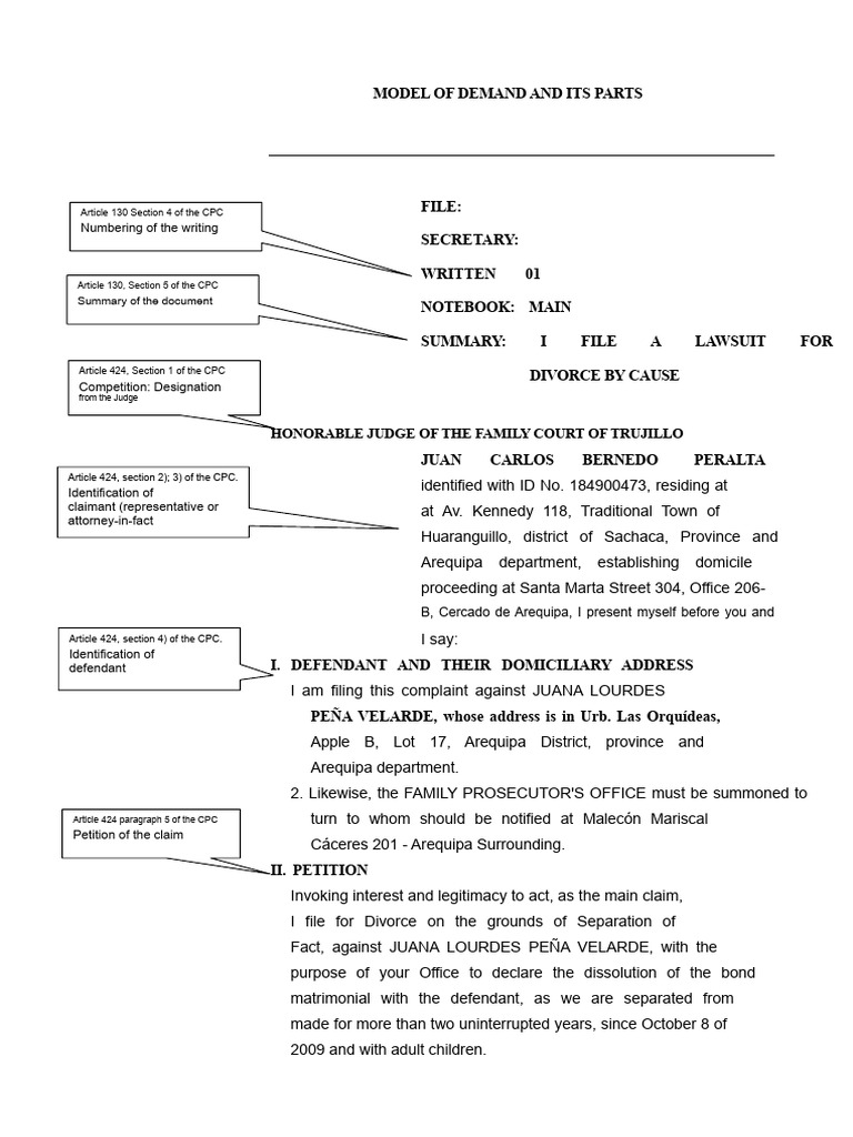 Parts of A Lawsuit | PDF | Lawsuit | Common Law