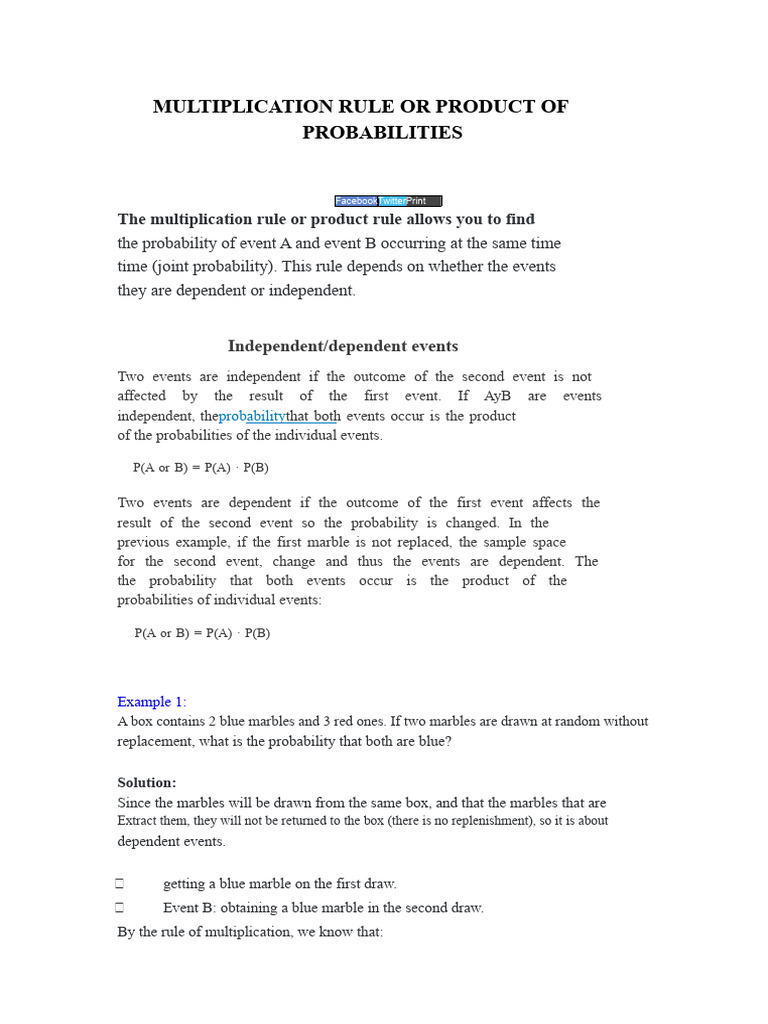 Product Rule Workshop | PDF | Probability | Odds