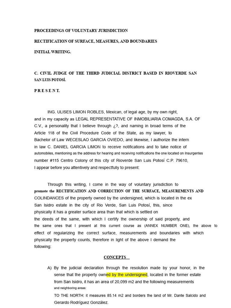 Rectification of Measurements and Boundaries | PDF | Justice | Crime ...