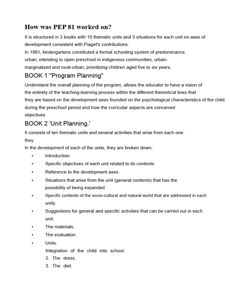 Pep 81 | PDF | Evaluation | Child Development