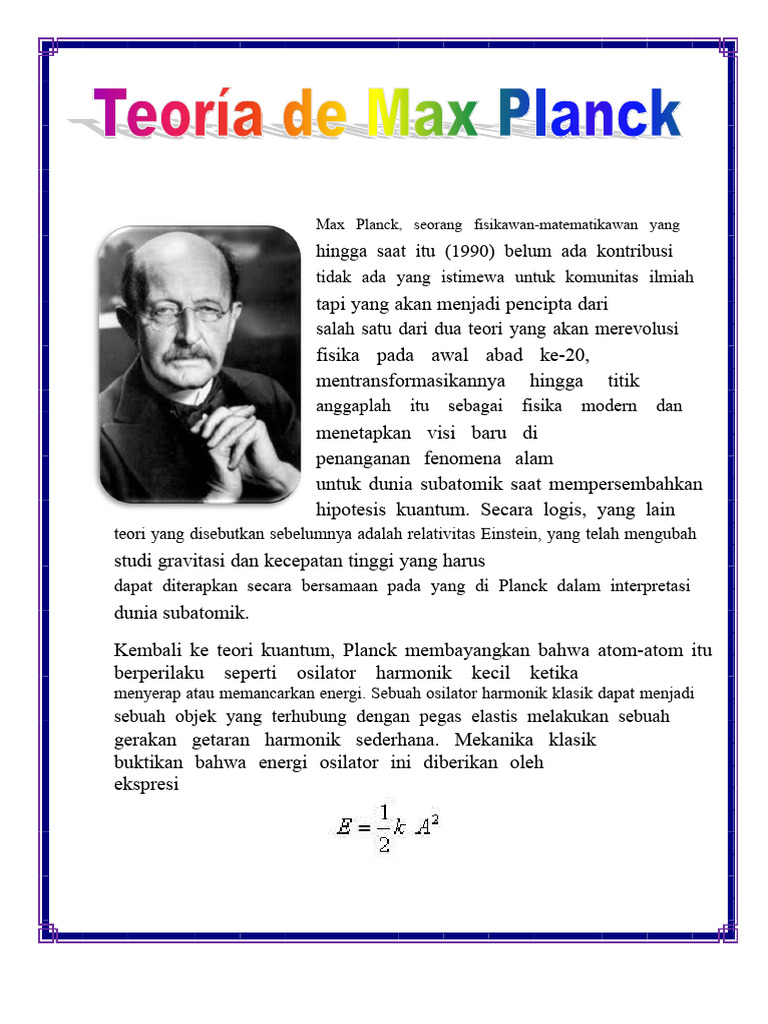 Teori Max Planck | PDF