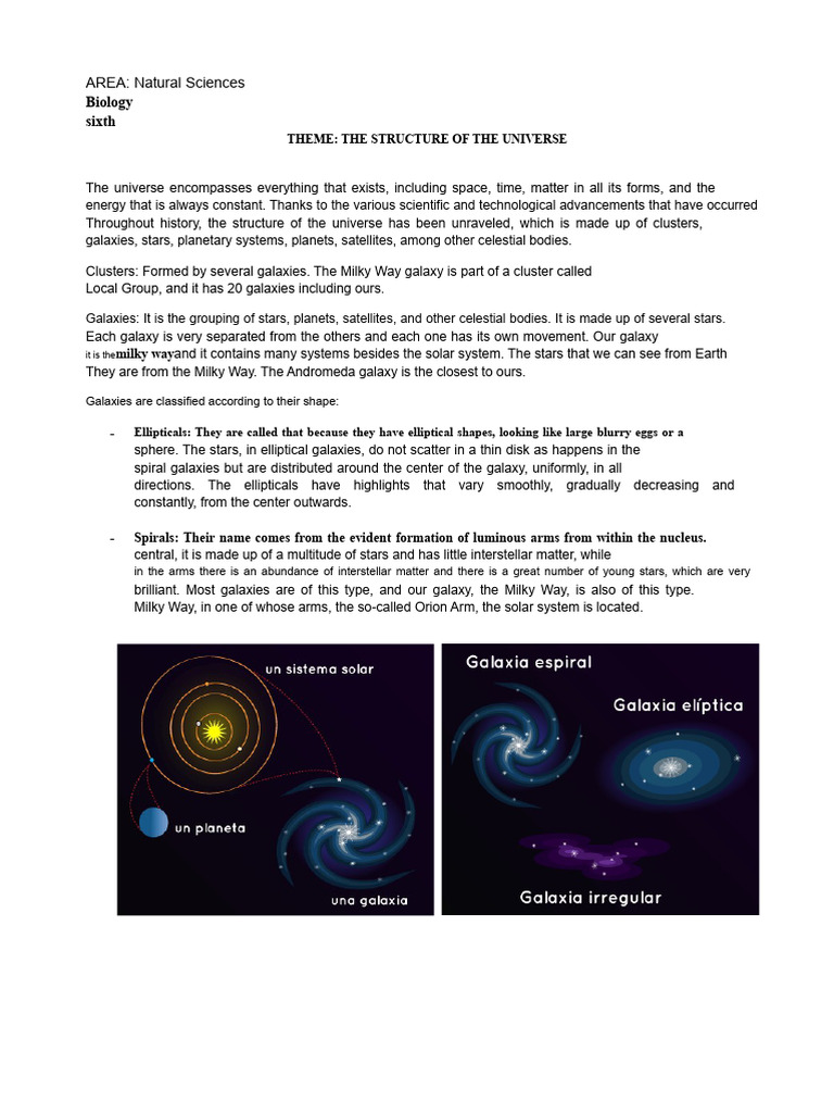 Structure of the Universe Explained | PDF | Planets | Galaxy