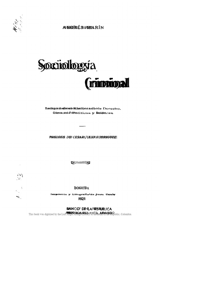 Criminal Sociology | PDF | Crimes | Crime & Violence