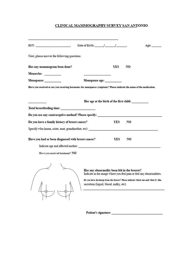 Mammography Survey | PDF