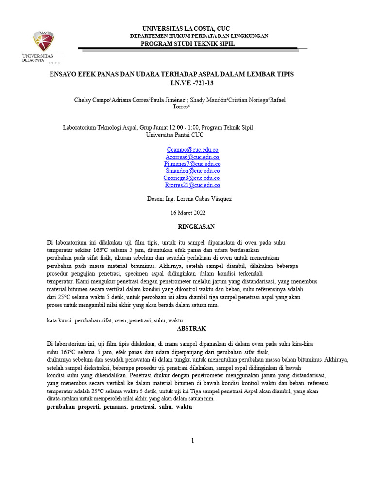 Esai Lamina Tipis | PDF