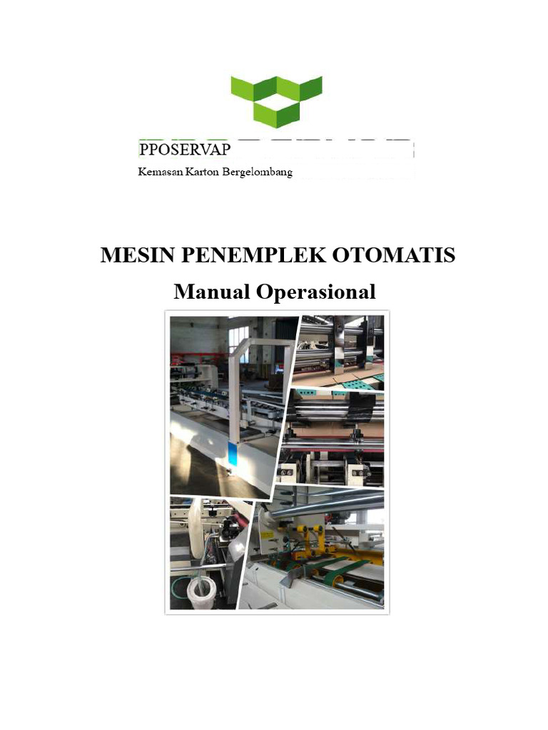 Manual Operasi Mesin Penempat Otomatis | PDF
