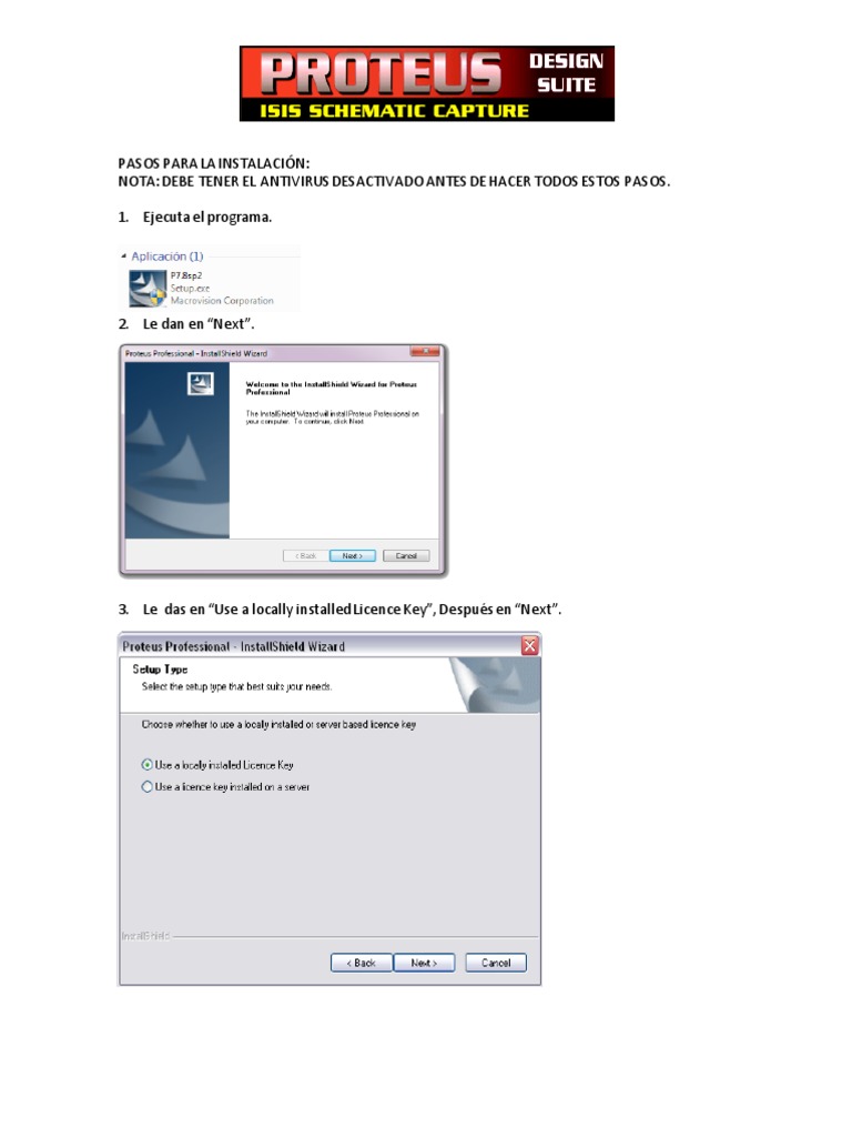 Como Instalar Proteus 7.8 Sp2 | PDF