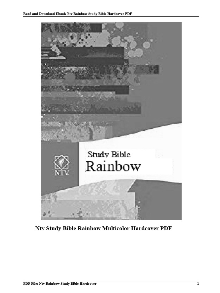 Ntv Study Bible Arc | PDF