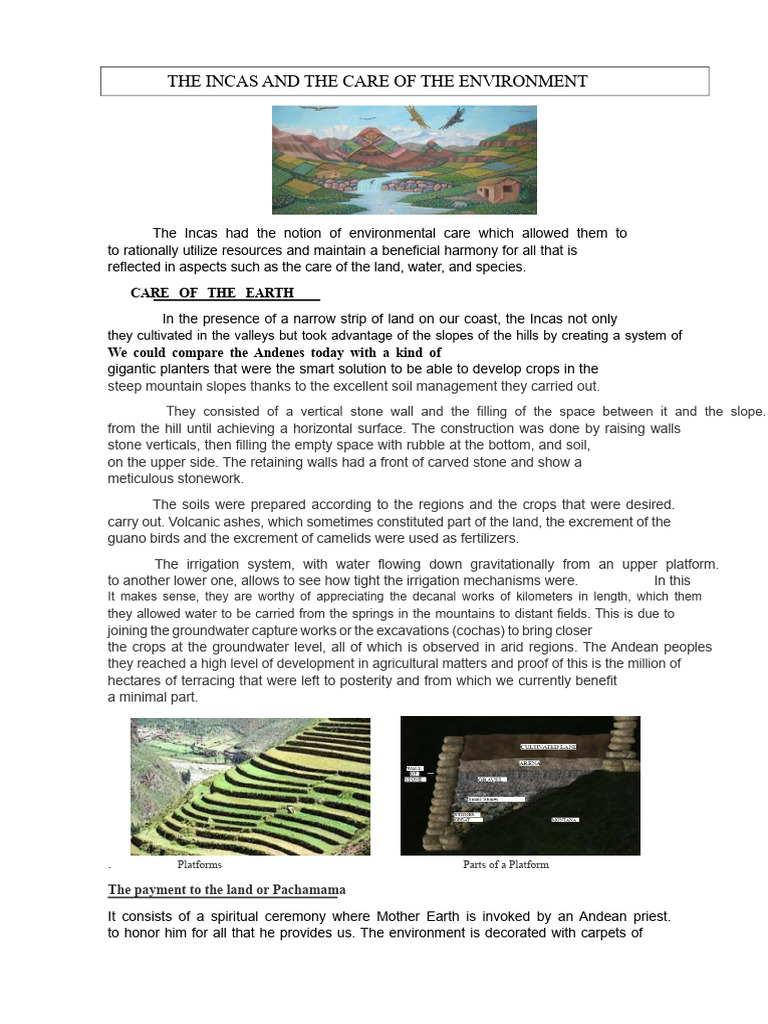 Inca Environmental Practices Explained | PDF | Inca Empire | Earth Sciences