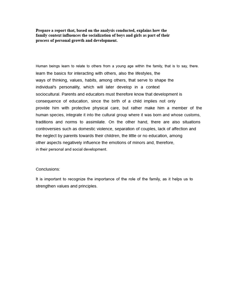 Personal Development Report | PDF