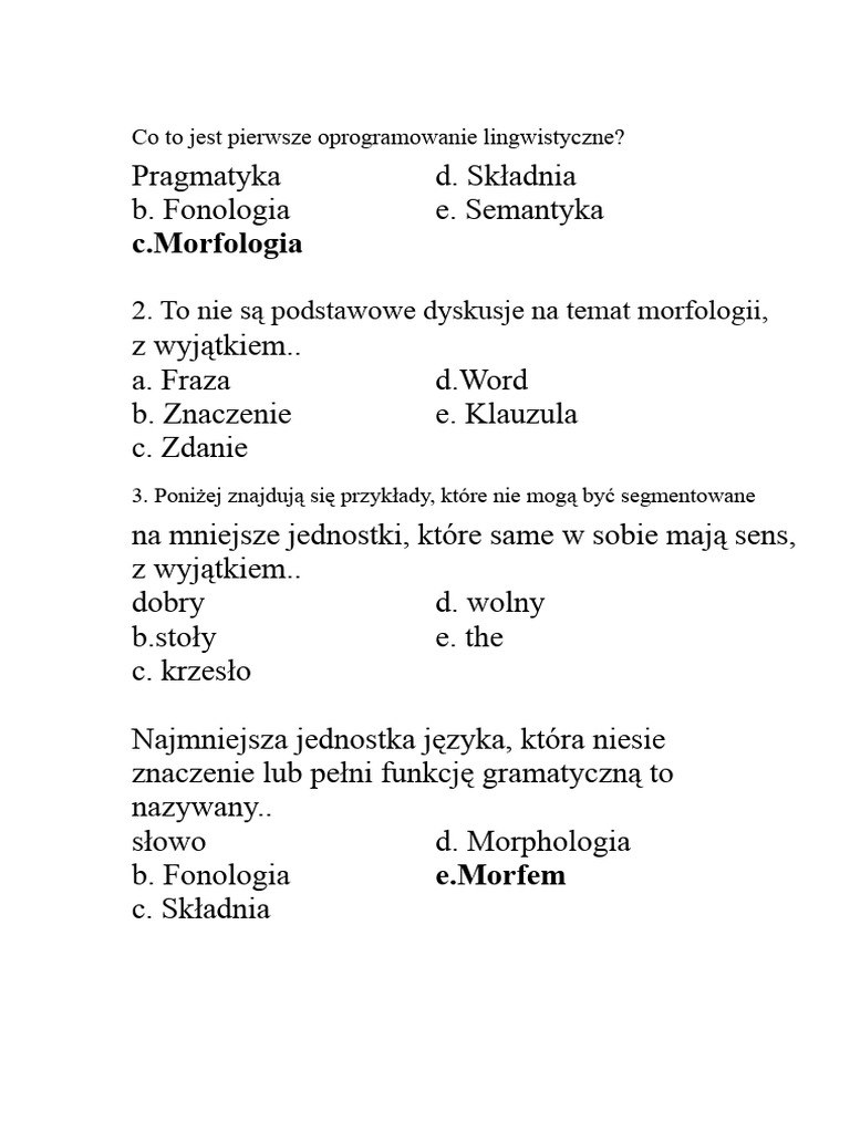 Quiz UTS Morfologia | PDF