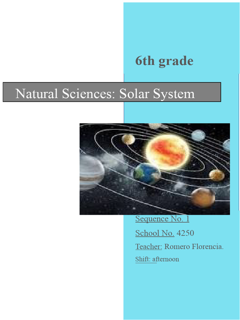 6th Grade Natural Sciences. Solar System. | PDF | Eclipse | Solar Eclipse
