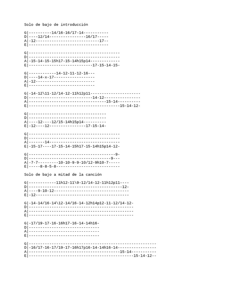 Butakah Cinta Tabs de Bajo | PDF | Musicología | Composiciones Musicales