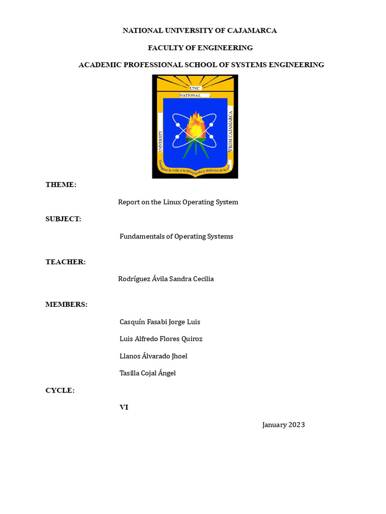 Report On Linux Operating System | PDF | Linux | Computer File