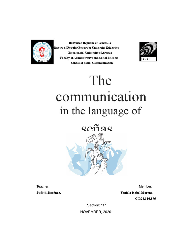 Understanding Venezuelan Sign Language | PDF | Hearing Loss | Sign Language