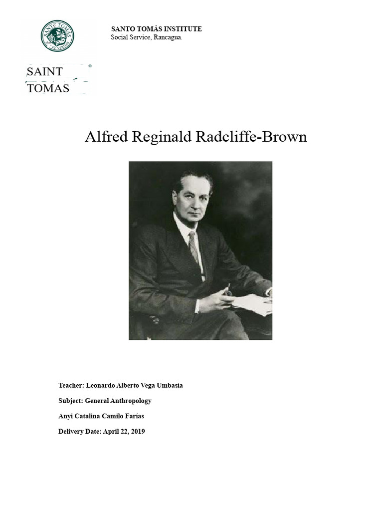 Alfred Radcliffe | PDF | Social Anthropology | Science
