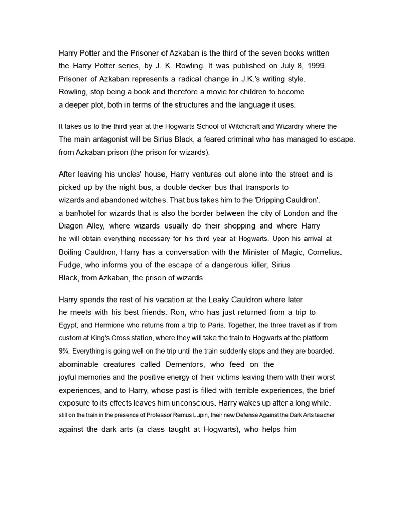 Chapter 4: Dementors and Revelations | PDF | Harry Potter