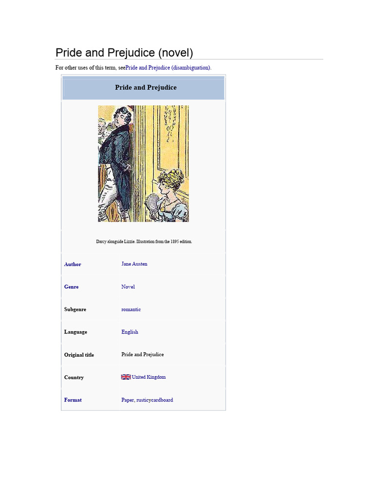 Pride and Prejudice Overview | PDF | Mr. Darcy | Pride And Prejudice