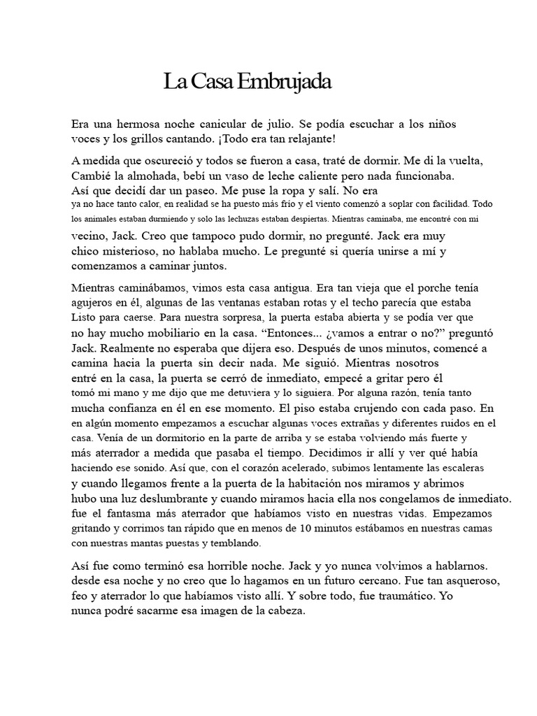 La Casa Embrujada | PDF