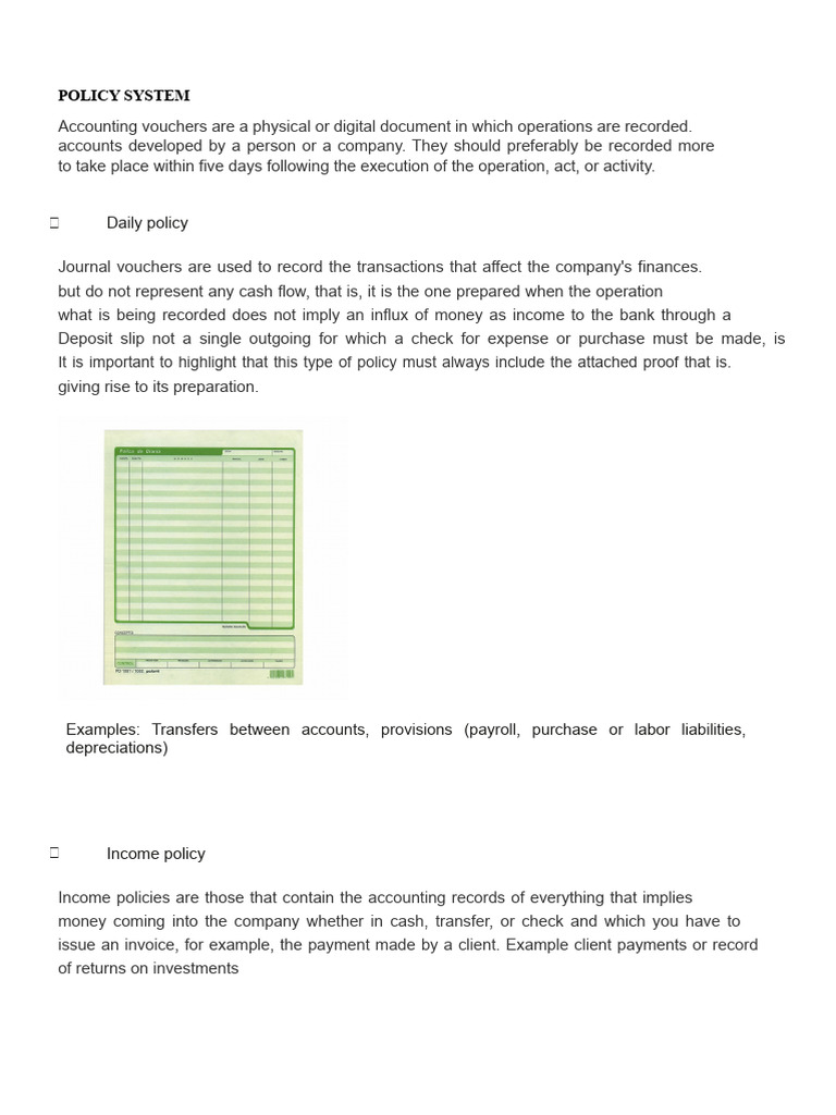 Accounting Policies and Electronic Systems | PDF | Expense | Receipt