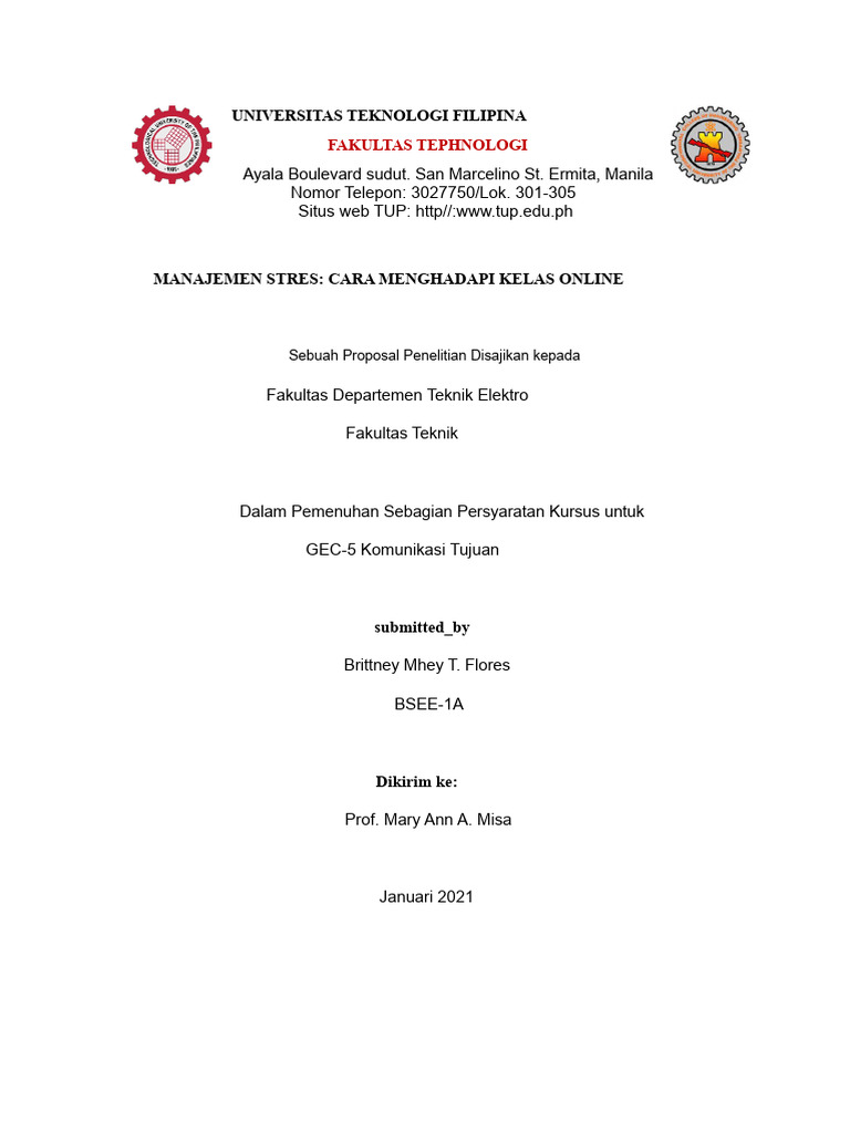 Usulan Penelitian | PDF