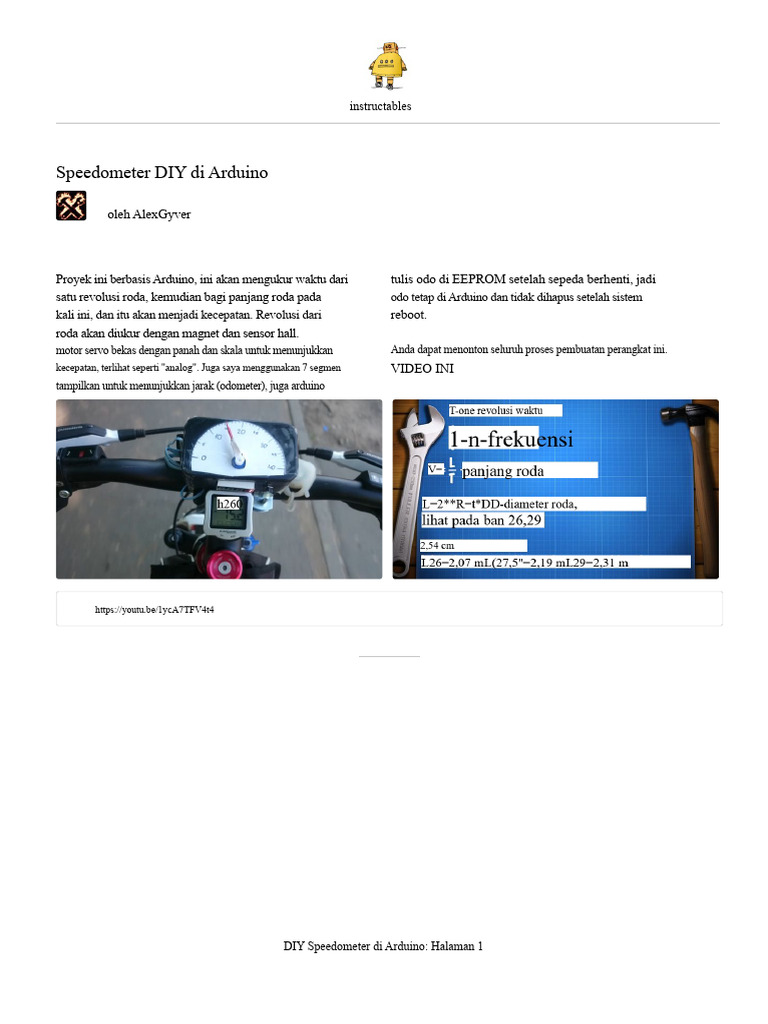 DIY Speedometer Di Arduino | PDF