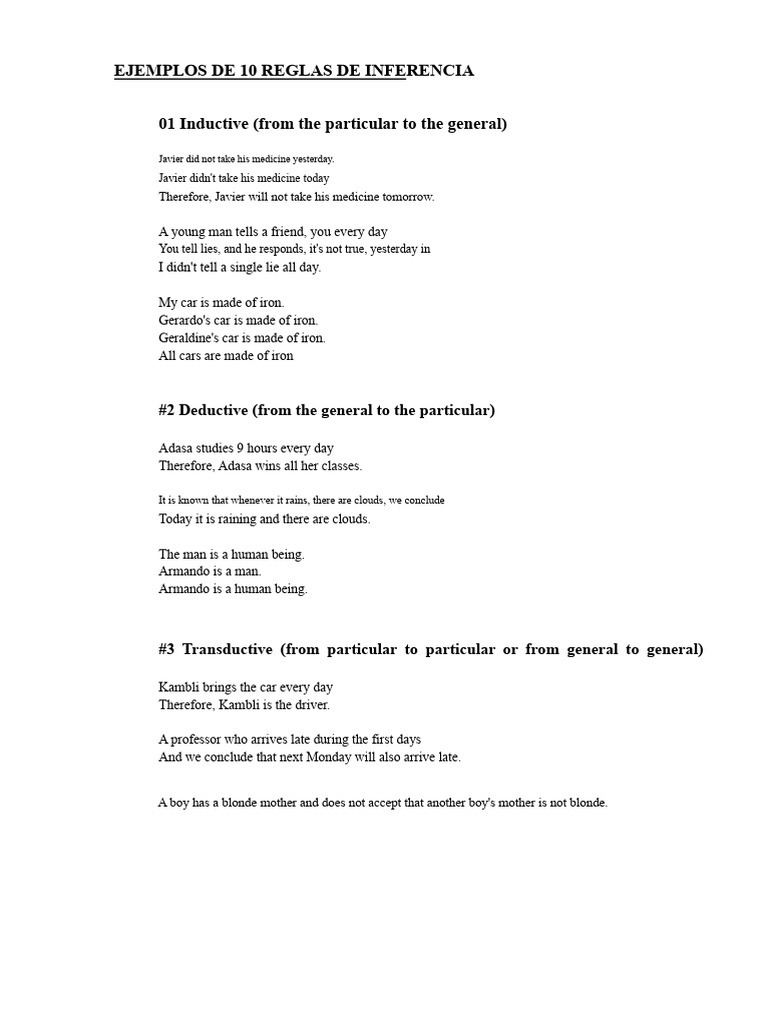 Logic of Systems Task 3 Examples of Inference Rules | PDF | Deductive ...