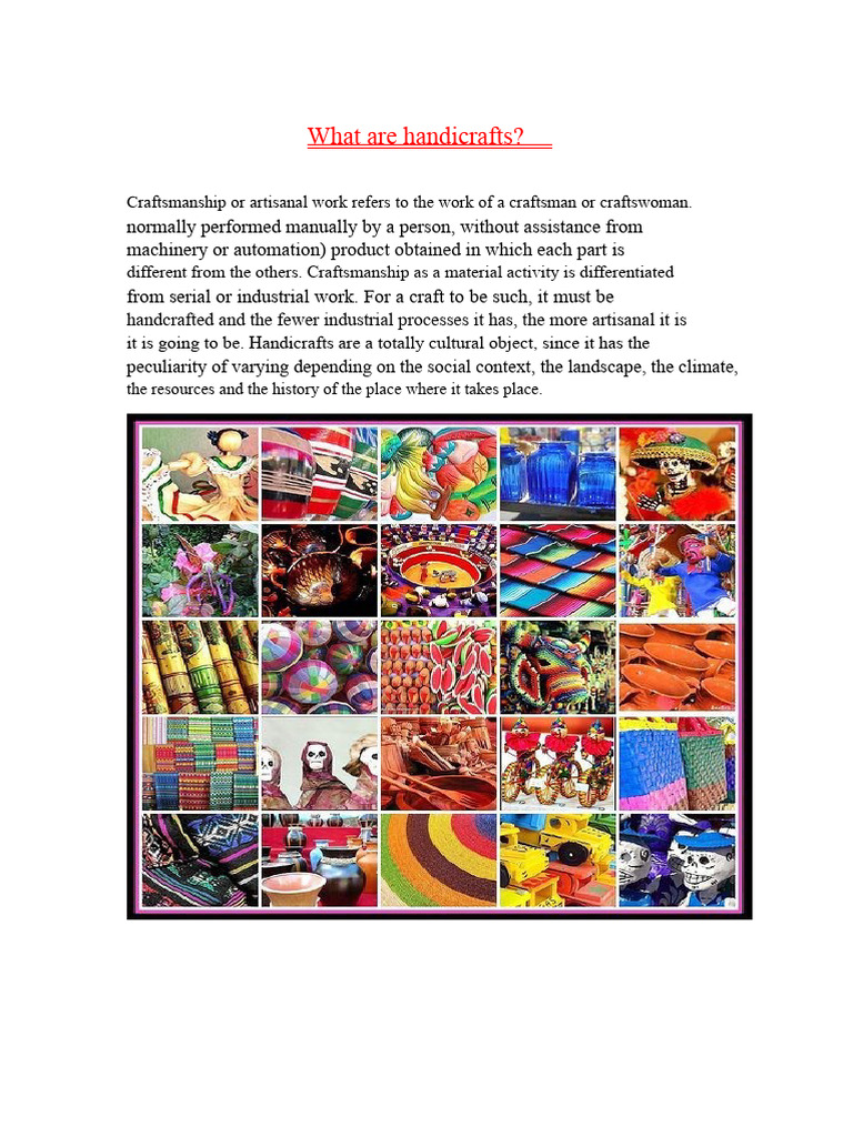 What Are Crafts | PDF