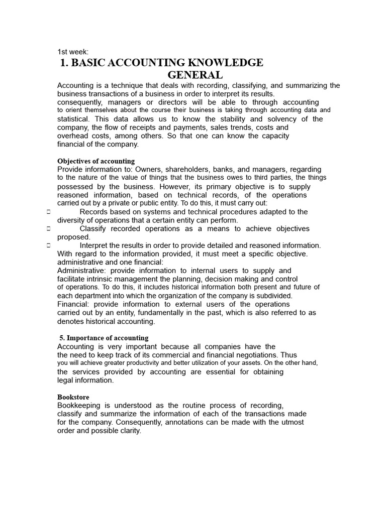 Understanding Basic Accounting Principles | PDF | Debits And Credits ...