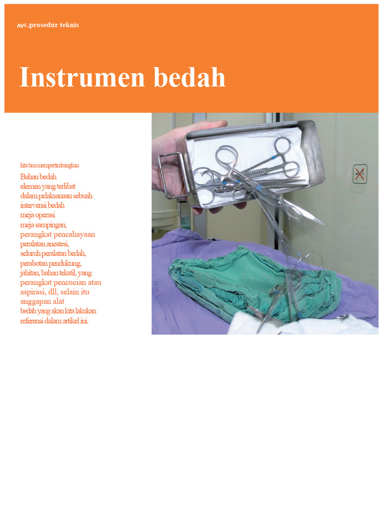 Instrumen Bedah dan Prosedur Operasi | PDF