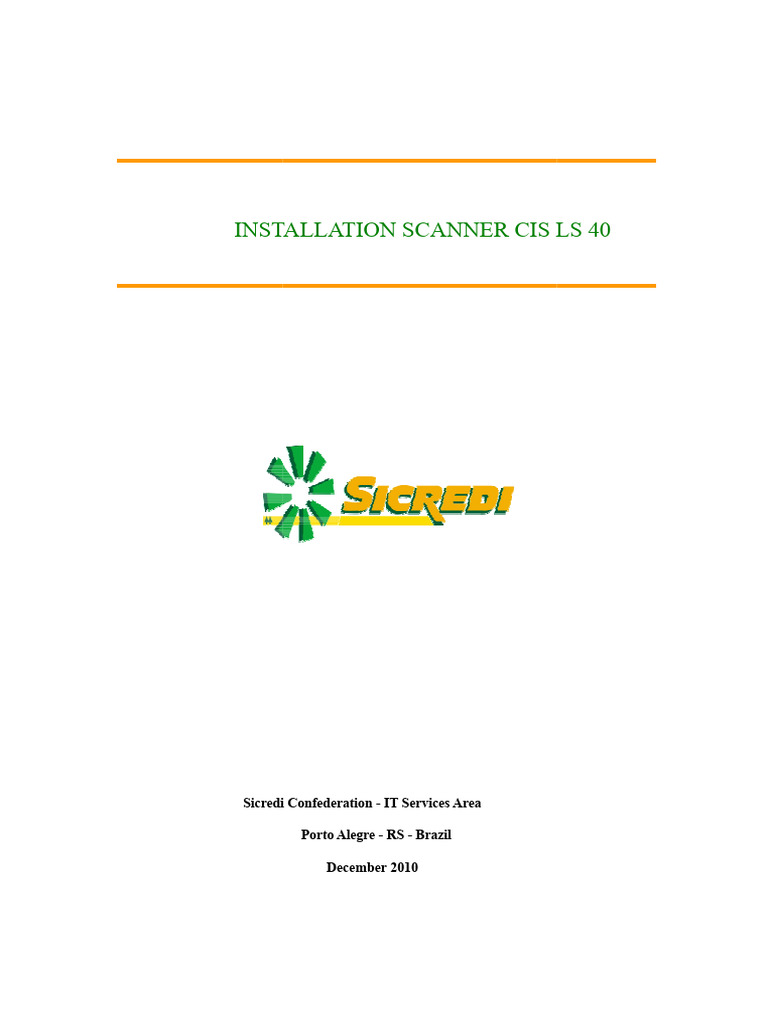 CIS LS40 Scanner Installation Guide | PDF | Microsoft Windows ...