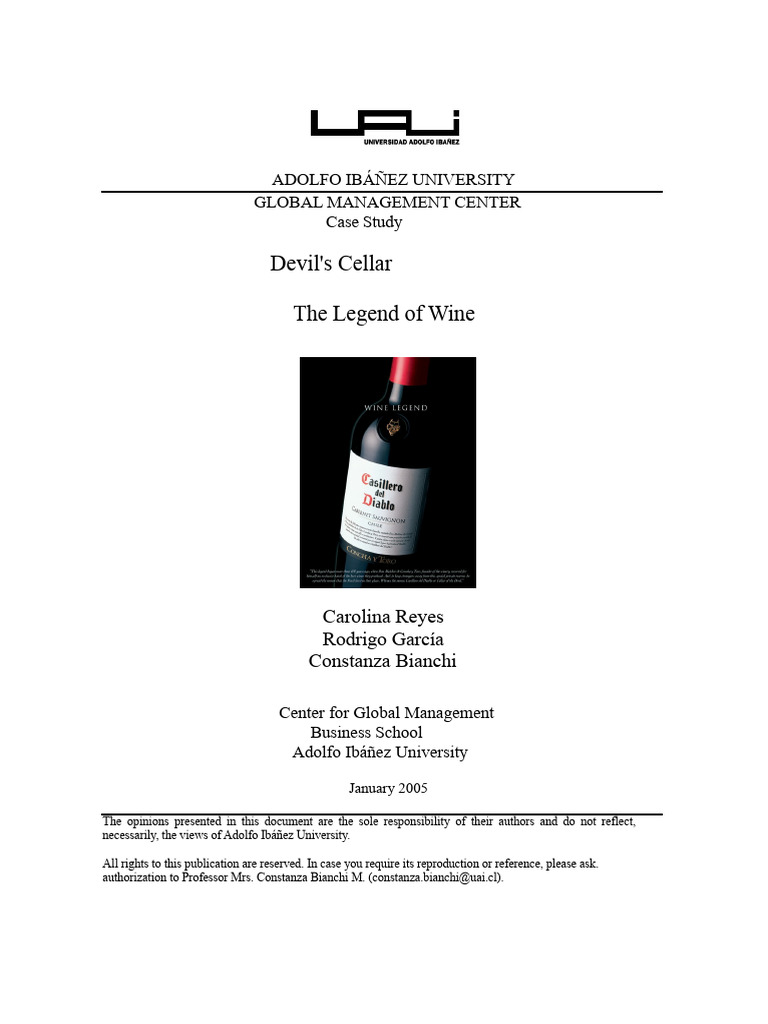 CASE OF THE DEVIL'S CELLAR.pdf | PDF | Brand | Wine