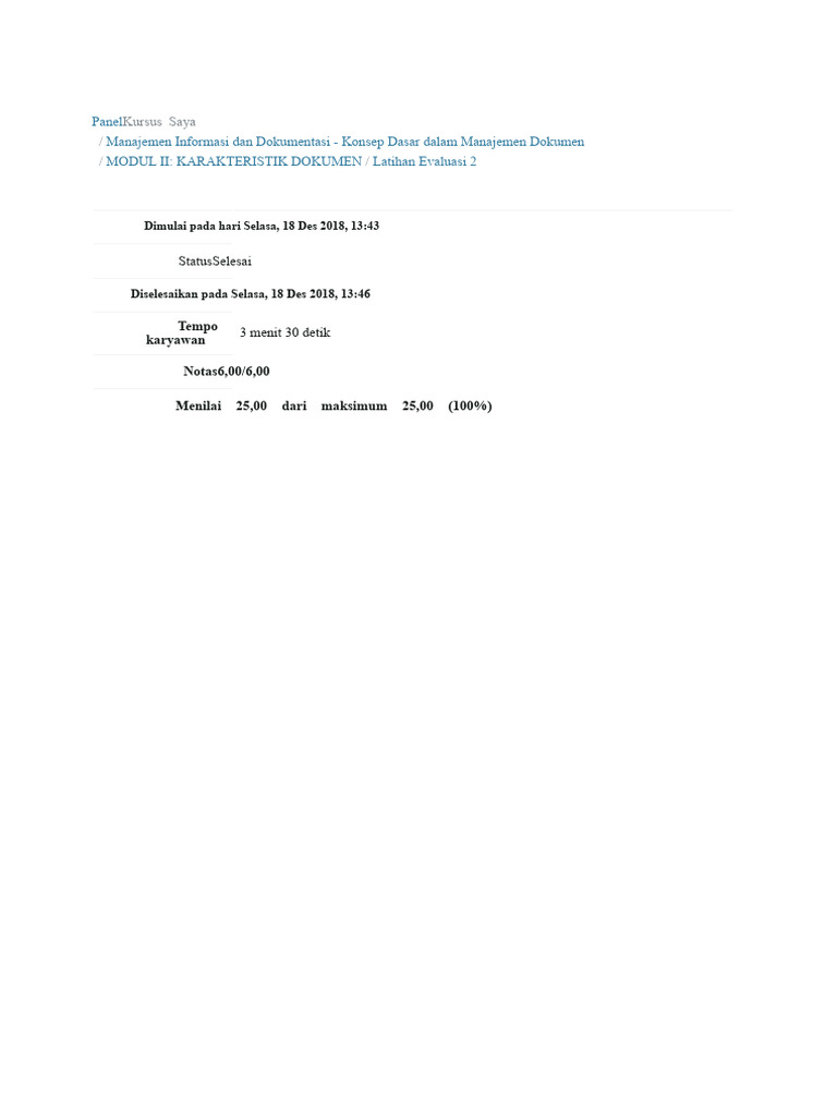 Latihan Penilaian 2 - EnAP - Manajemen Informasi Dan Dokumentasi - Konsep Dasar Dalam Manajemen ...