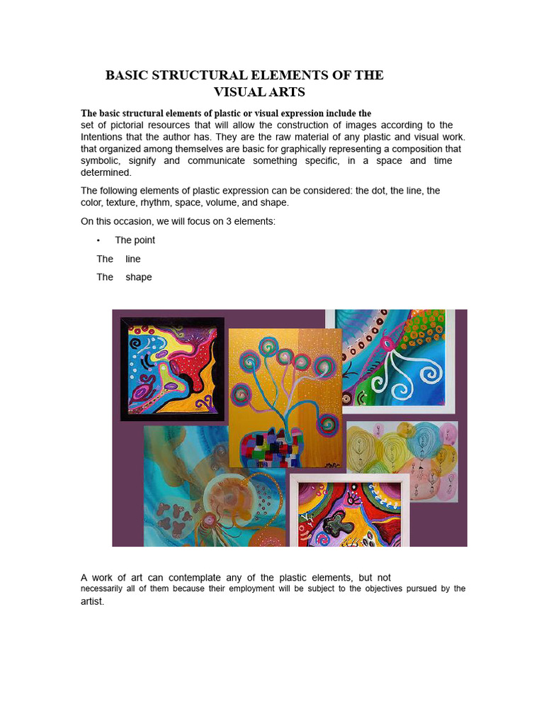 Basic Elements of Visual Arts | PDF | Composition (Visual Arts) | Shape