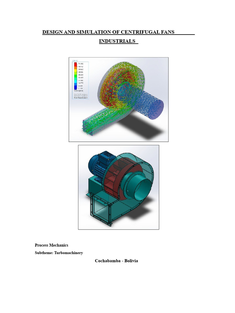 Design and Simulation of Centrifugal Fans | PDF | Turbomachinery ...