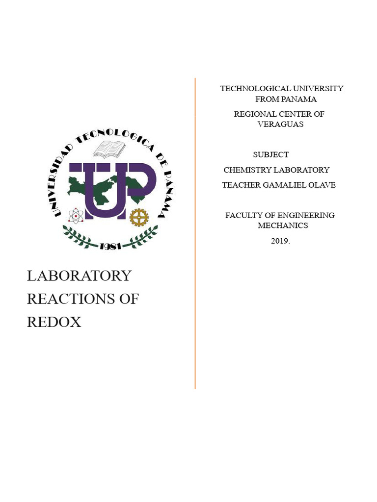Redox Laboratory | PDF | Redox | Chemical Reactions