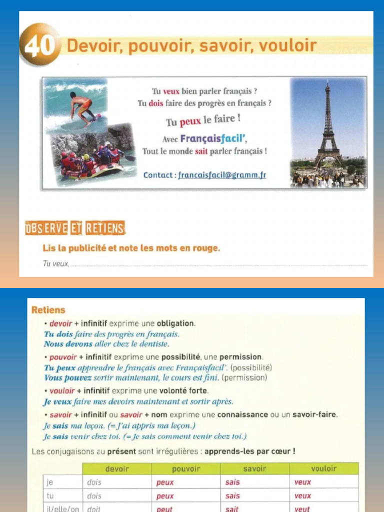 Devoir Pouvoir Savoir | PDF